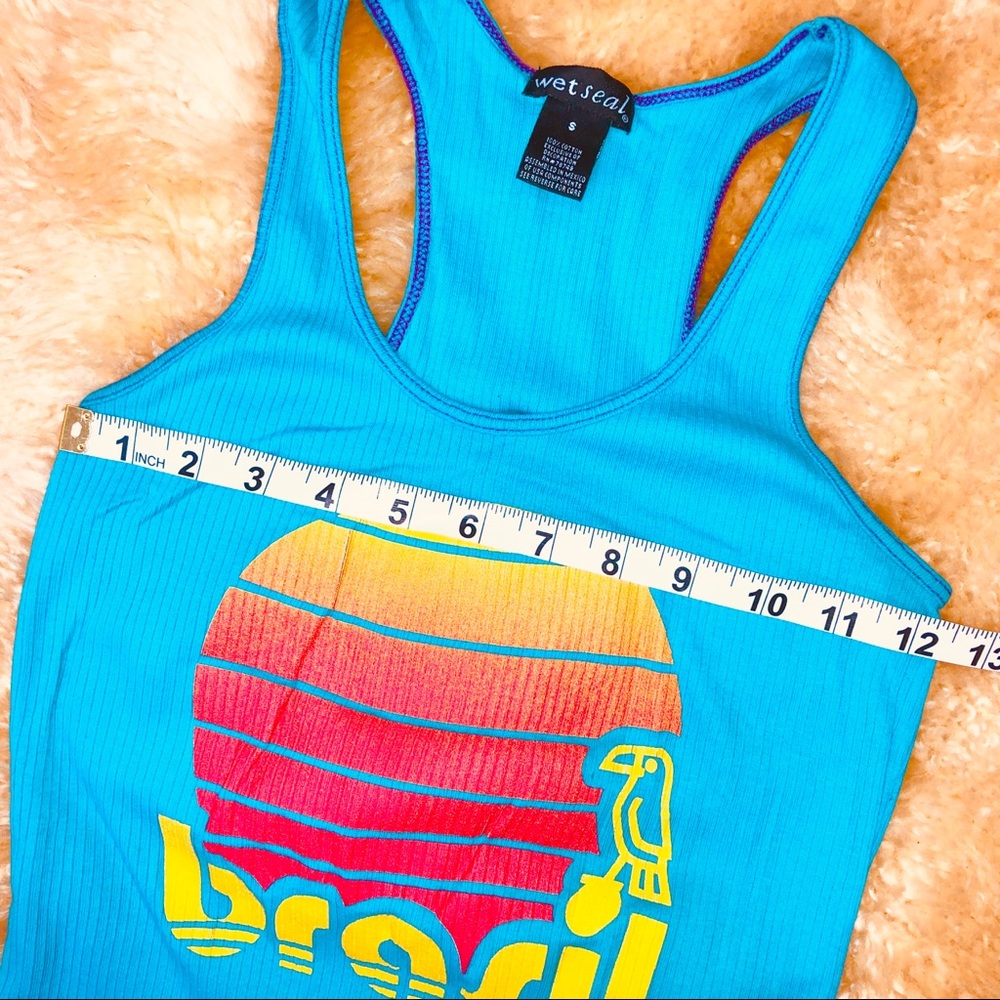 Aqua Blue Orange Yellow Brazil Brasil Country Tropica… - Gem